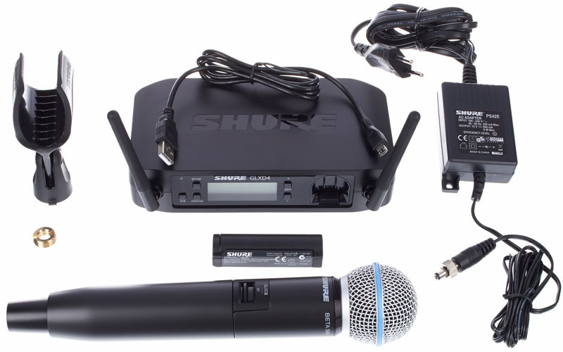 Microfone Shure Sem Fio SHURE GLXD24/BETA58 - A Musical Salto